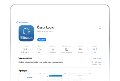 Installer RHEO KNEE® avec Össur Logic